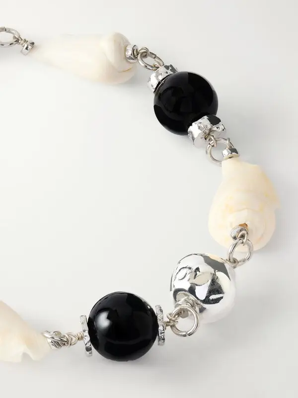 Tohum Design Samsara Gold-plated, Seashell And Ceramic Necklace