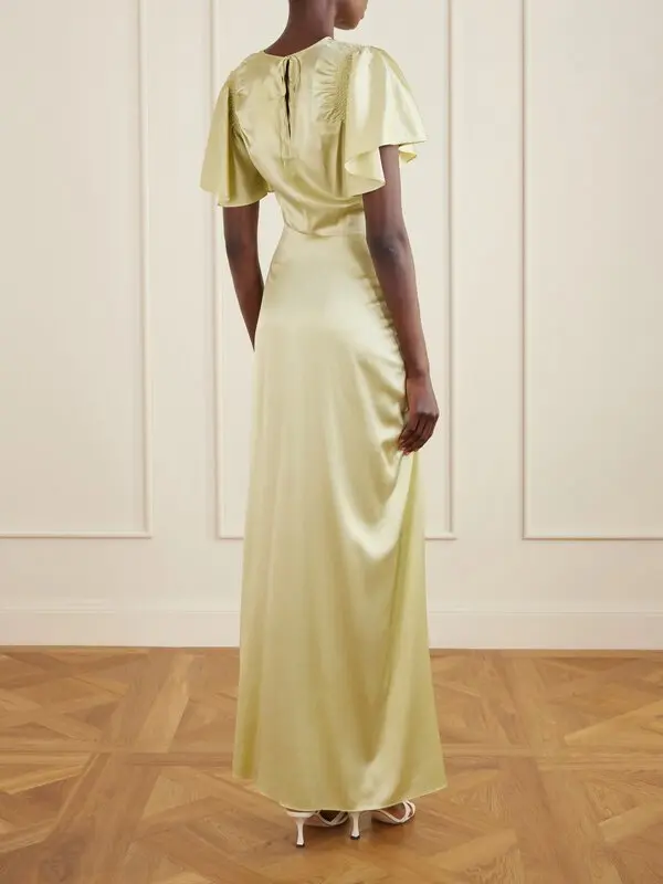 Veronica Beard Silk-blend Satin Gown
