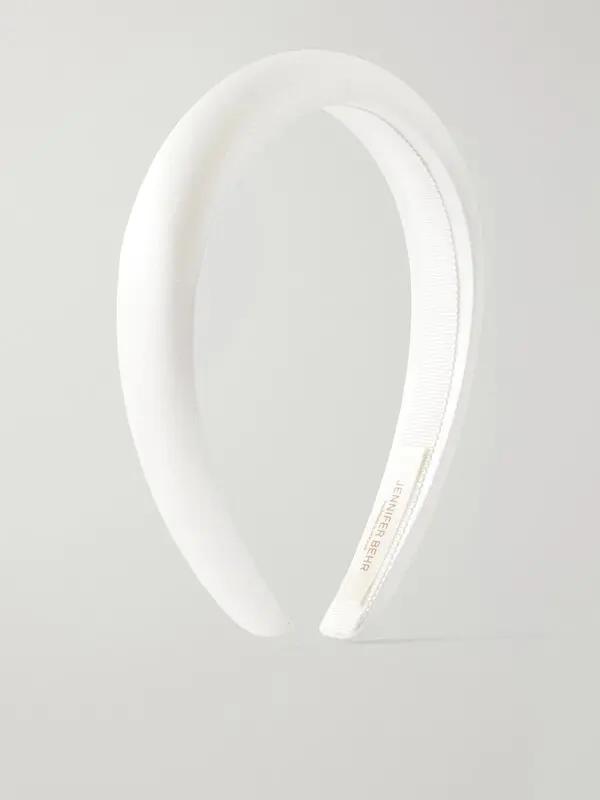 JENNIFER BEHR Tori Silk-satin Headband - Neutrals