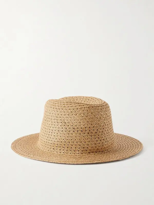 Eugenia Kim Lillian Embellished Raffia-effect Hat
