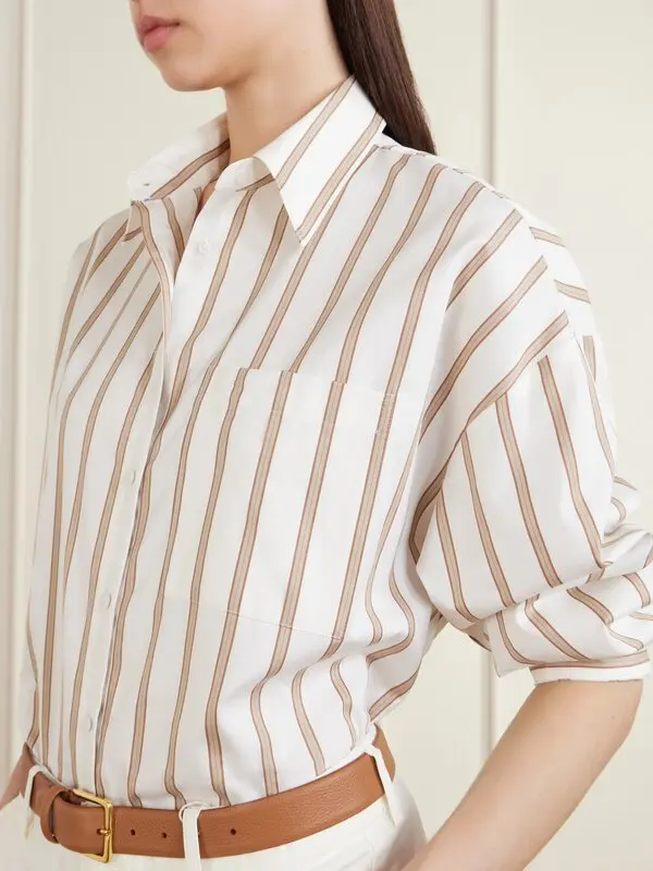 TWP Striped Cotton-poplin Shirt