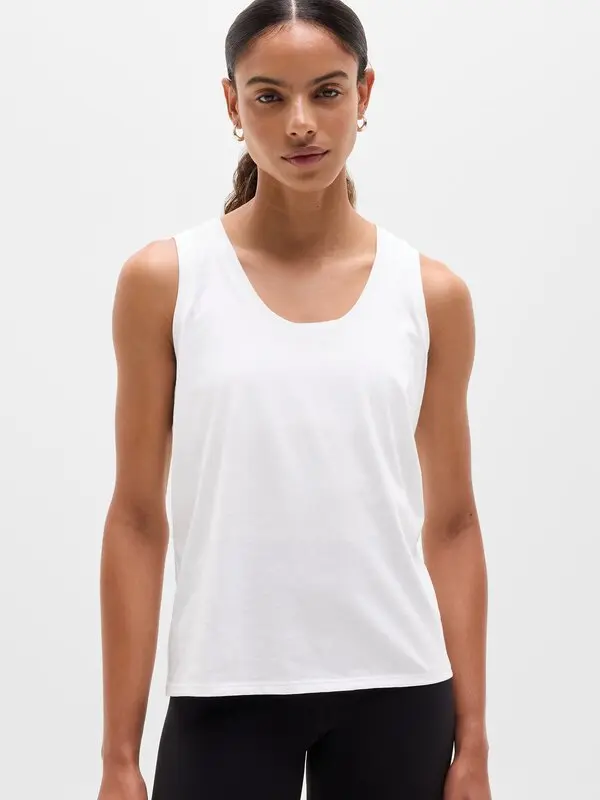 Athleta Cotton Tank - Bright White