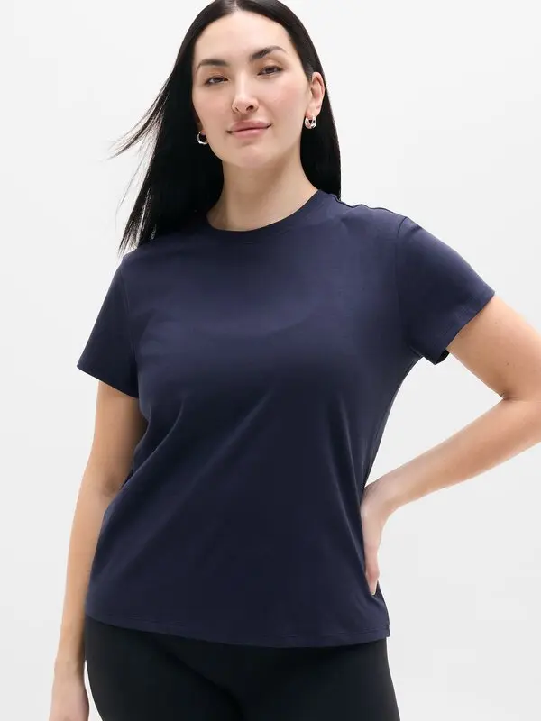 Athleta Cotton Classic Tee - Navy