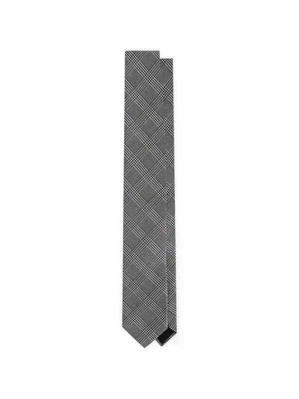 LARDINI Jacquard Tie - Black