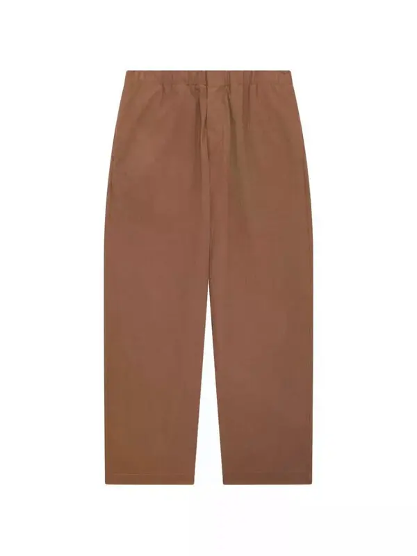 LARDINI Flat-front Trousers - Brown