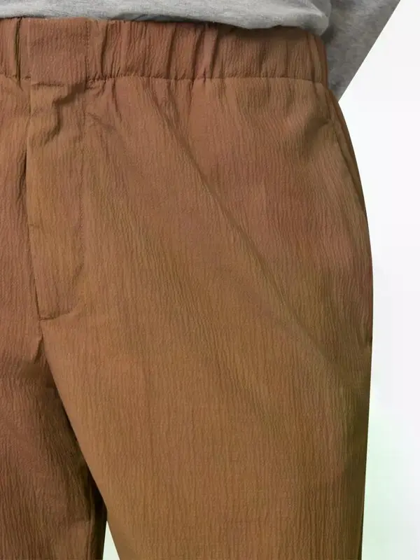 LARDINI Flat-front Trousers - Brown