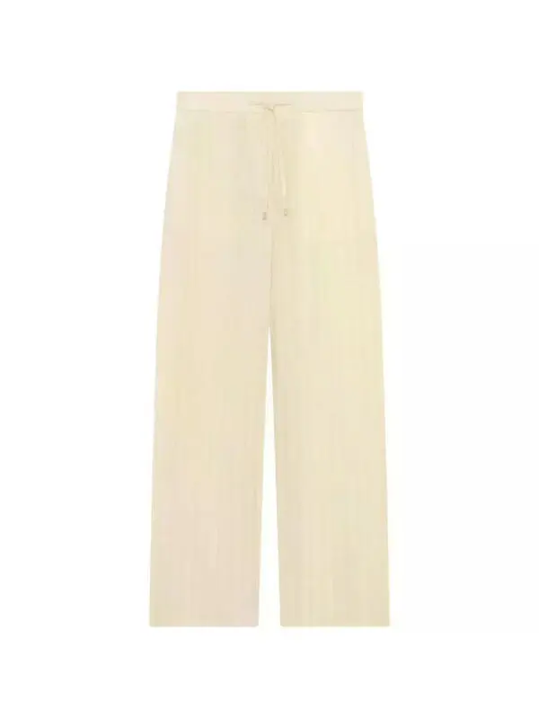 LARDINI Soft Linen Striped Trousers