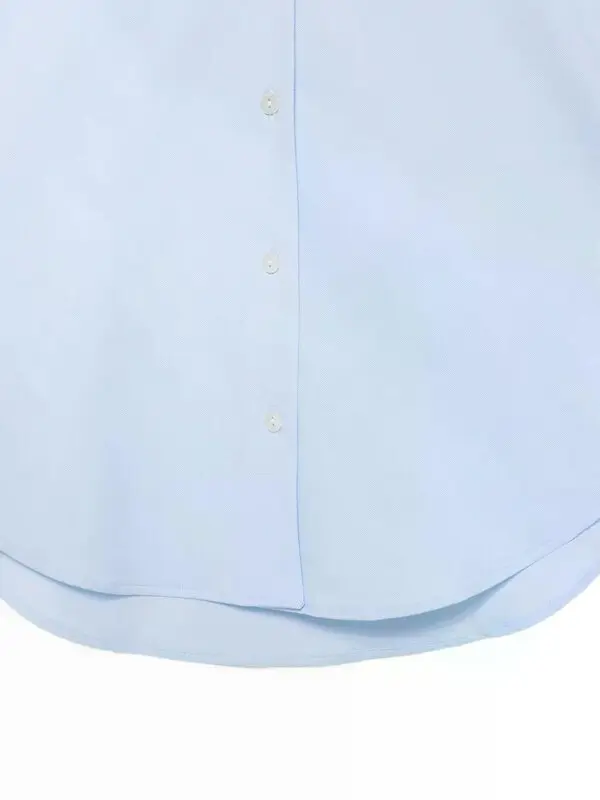 XACUS Button-down Shirt With Curved Hem