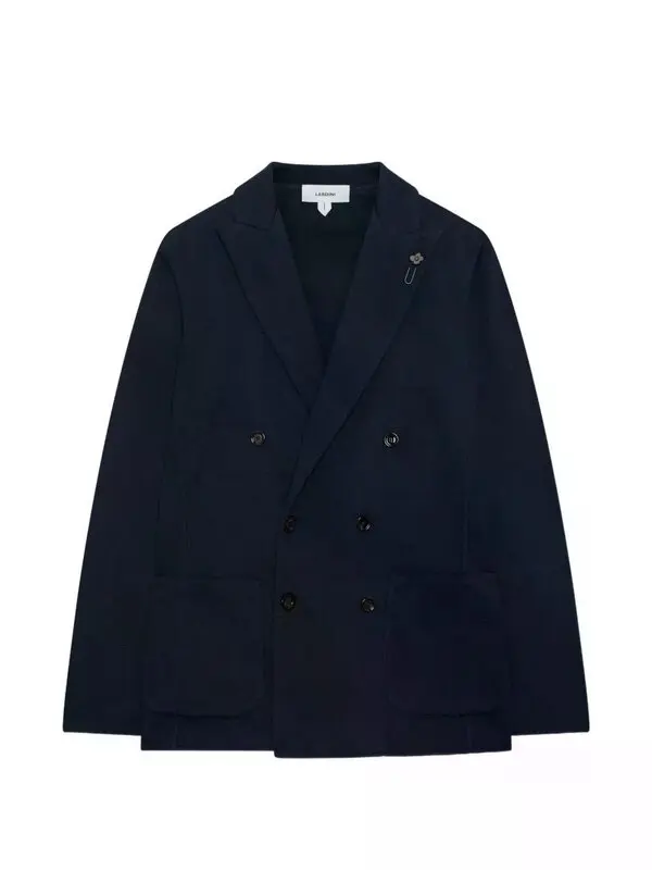LARDINI Double-breasted Blazer - Blue