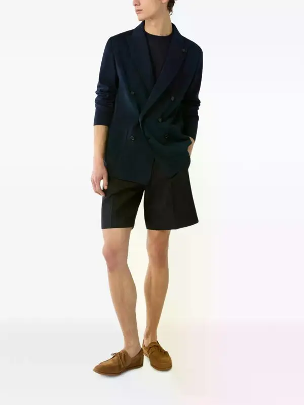 LARDINI Double-breasted Blazer - Blue