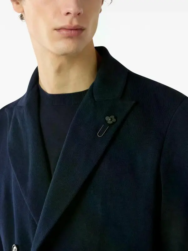 LARDINI Double-breasted Blazer - Blue
