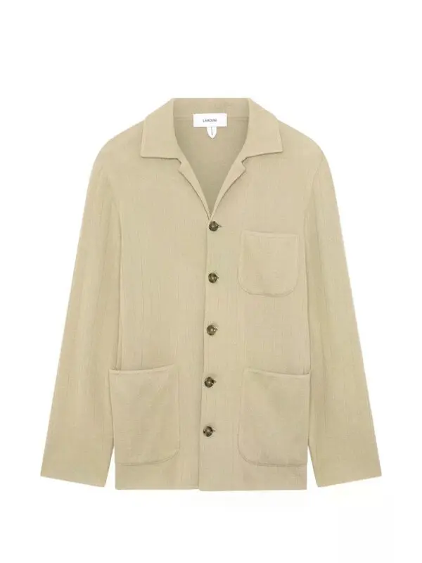 LARDINI Single-breasted Knit Jacket