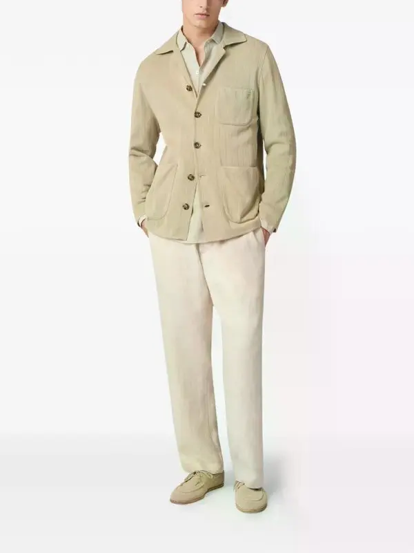 LARDINI Single-breasted Knit Jacket