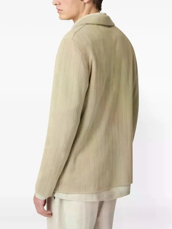 LARDINI Single-breasted Knit Jacket