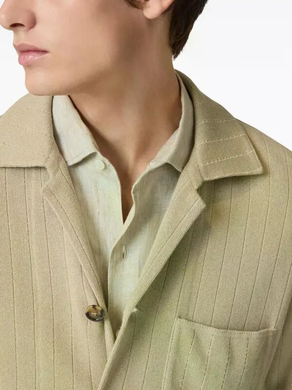LARDINI Single-breasted Knit Jacket