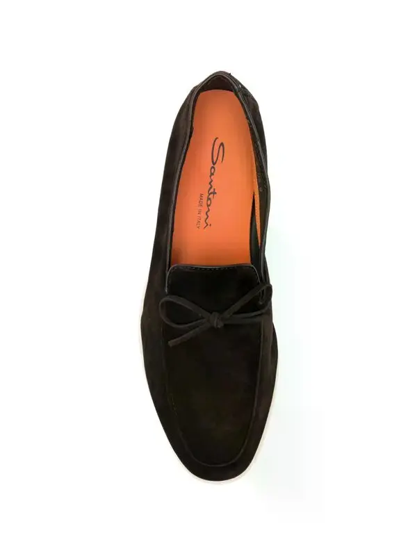 Santoni Malibu Bow-detail Loafers - Brown