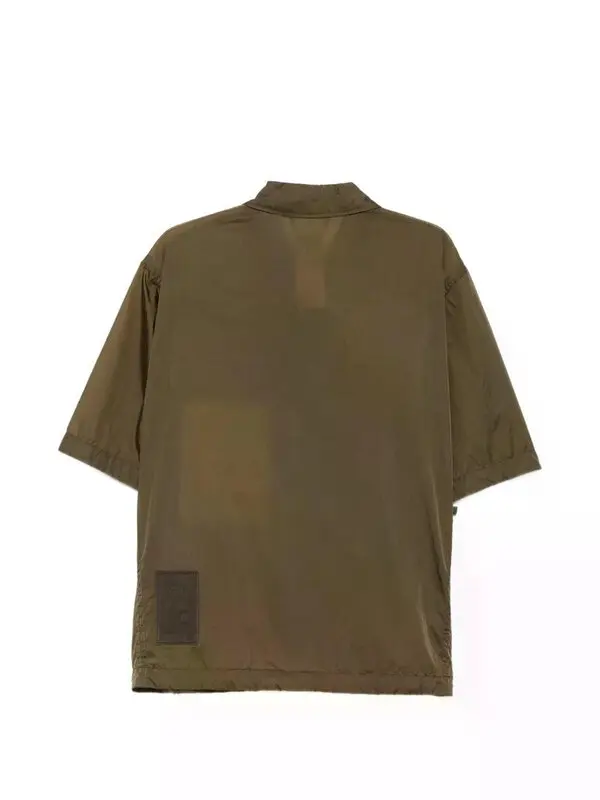 TEN C Mid Layer Zip-up Pocket-detail Shirt