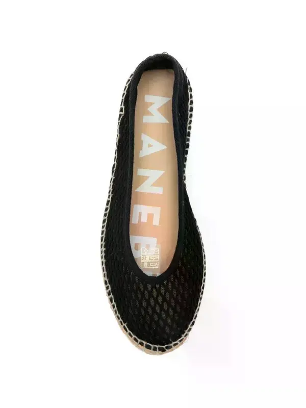 Manebí Mesh Espadrilles - Black