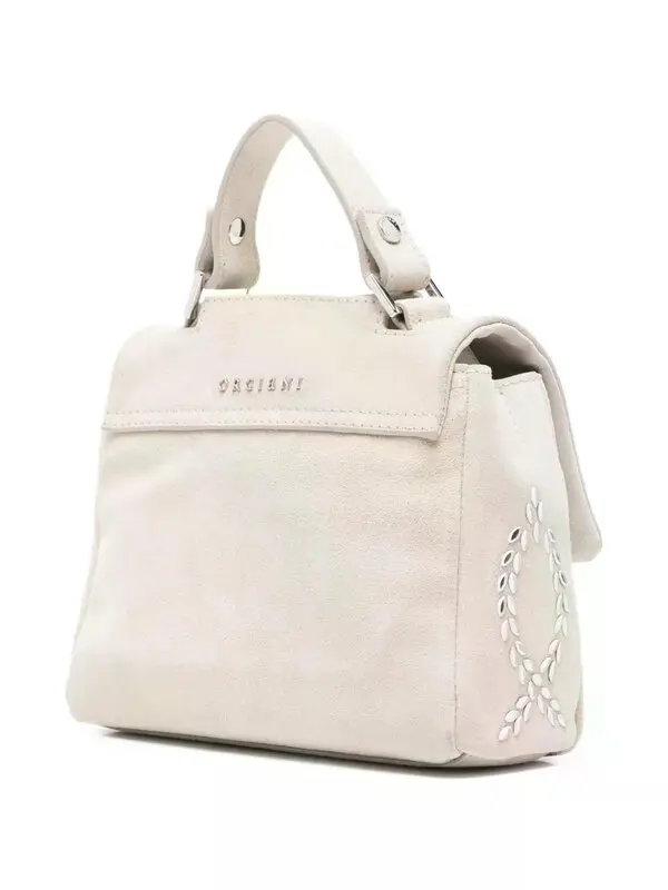 Orciani Mirror-embellished Suede Tote