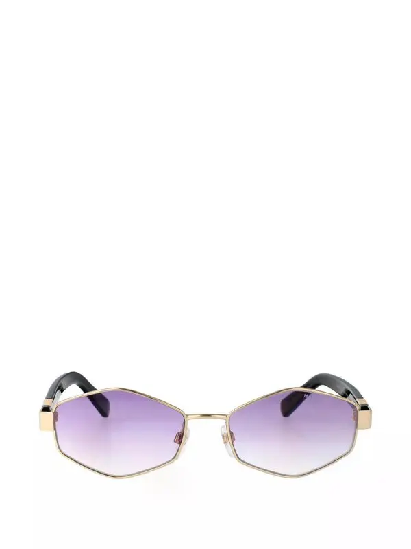 Marc Jacobs Geometric-frame Sunglasses - Gold