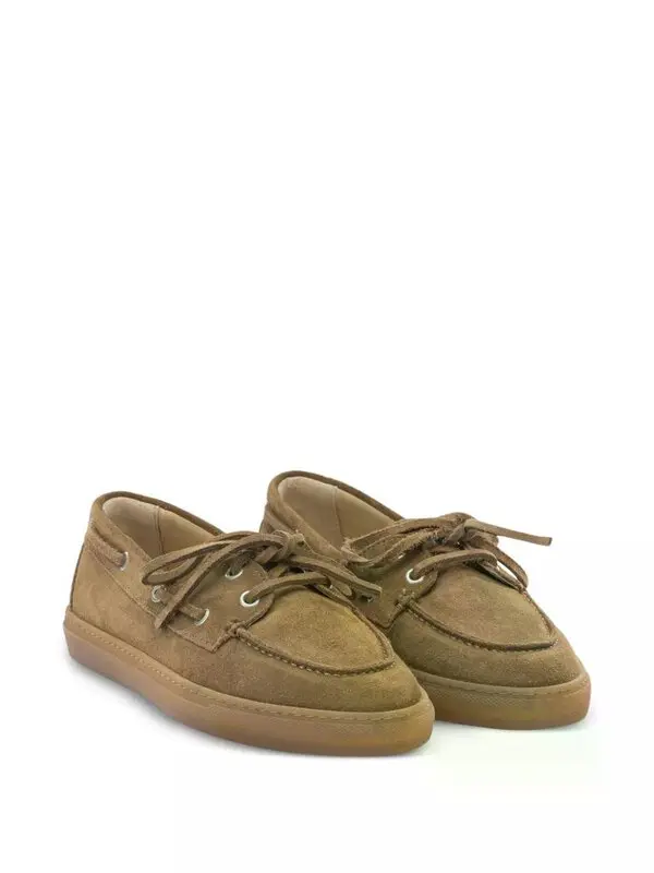 SUMMERY COPENHAGEN Lace-up Suede Loafers