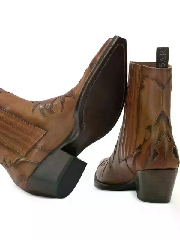 Sartore Leather Cowboy Boots