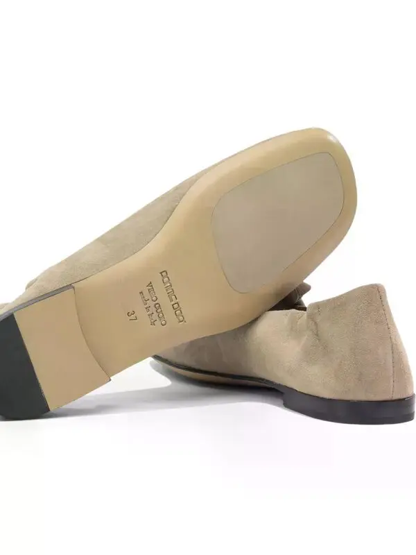 POMME D´OR Suede Fringe Detail Loafers