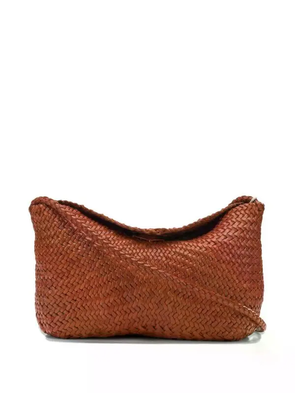 Dragon Diffusion Woven Leather Shoulder Bag