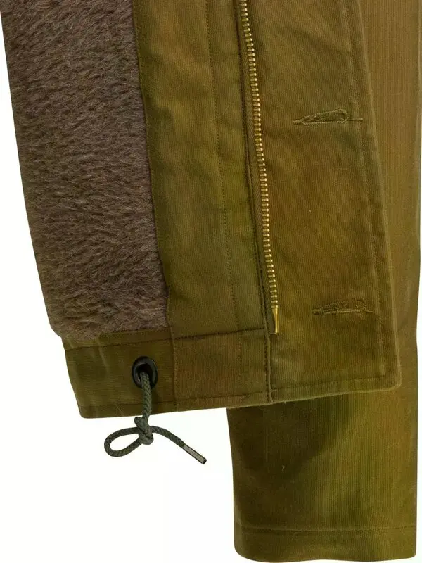 BUZZ RICKSON'S N-1 Shearling-collar Button-up Coat