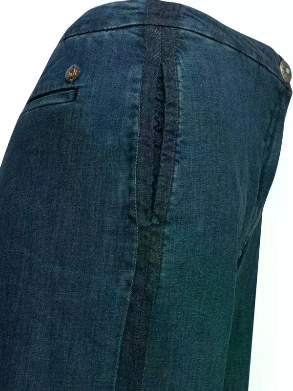 SHAFT JEANS Pressed-crease Wide-leg Jeans