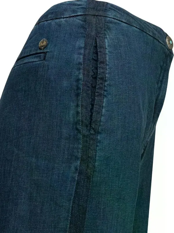 SHAFT JEANS Pressed-crease Wide-leg Jeans