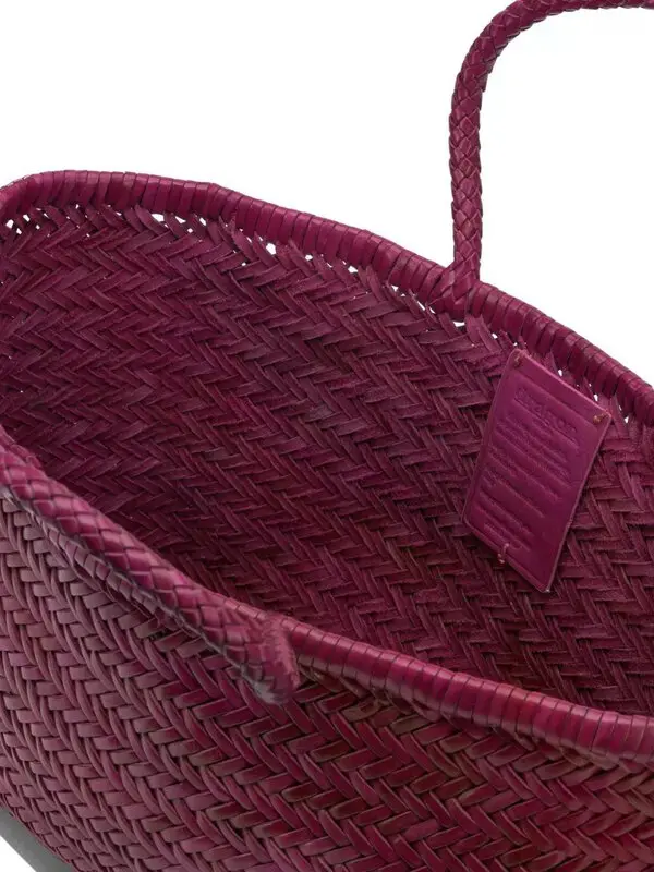 Dragon Diffusion Triple Jump Woven-leather Shoulder Bag - Purple