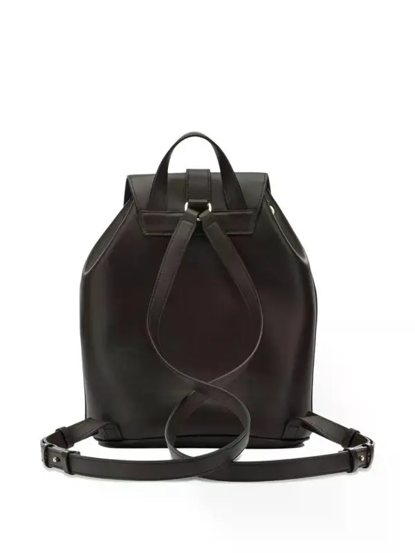 FERRAGAMO Gancini-plaque Leather Backpack