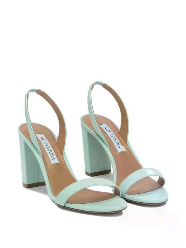 AQUAZZURA So Nude Block 85 Sandals