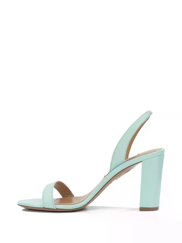AQUAZZURA So Nude Block 85 Sandals