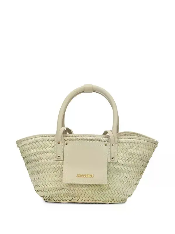 Jacquemus Small Soli Basket Raffia Bag - Neutrals