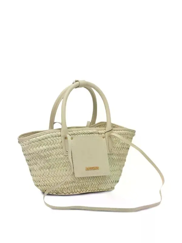 Jacquemus Small Soli Basket Raffia Bag - Neutrals