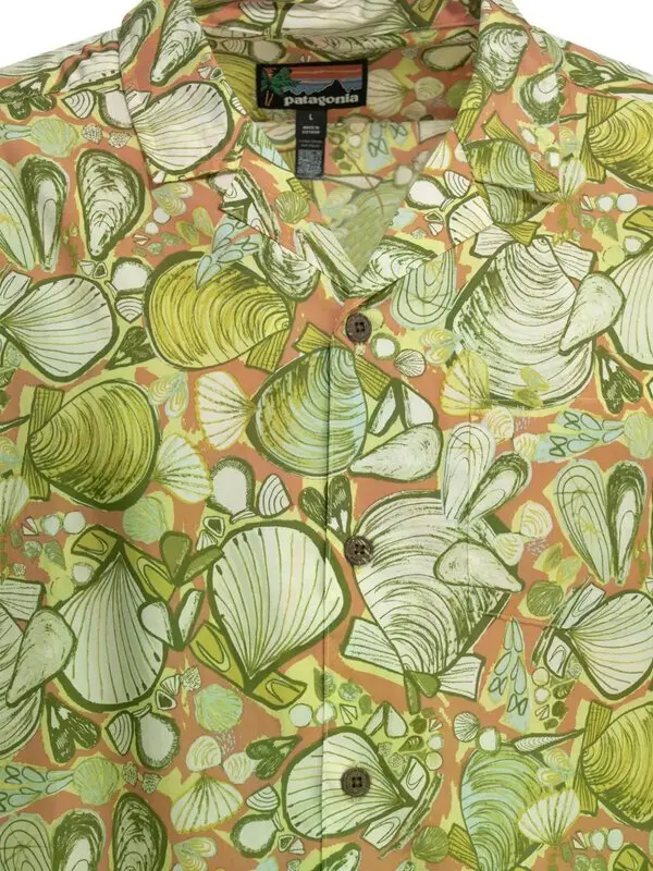 Patagonia Seashell-print Short-sleeve Shirt - Orange