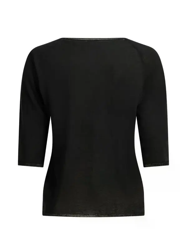 Apuntob Raglan-sleeve Boat-neck Cotton Sweater