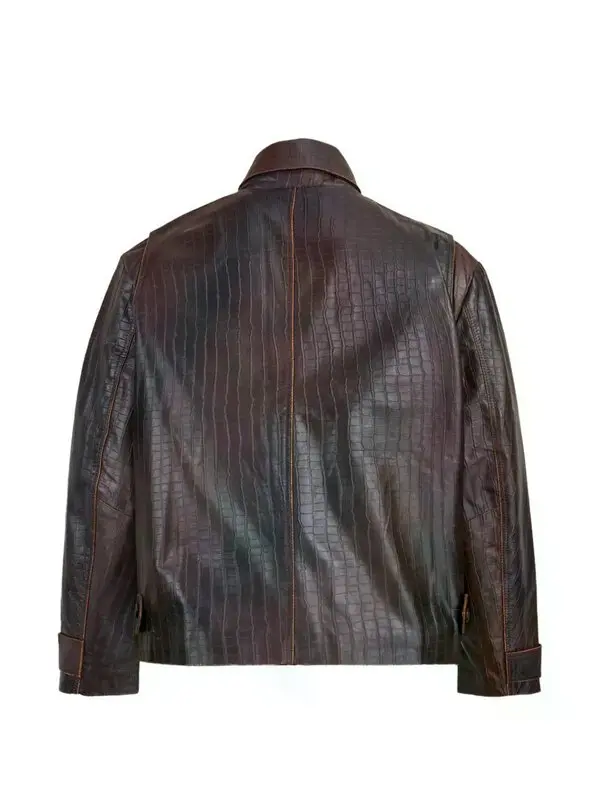 FOUND Croc-embossed Jacket