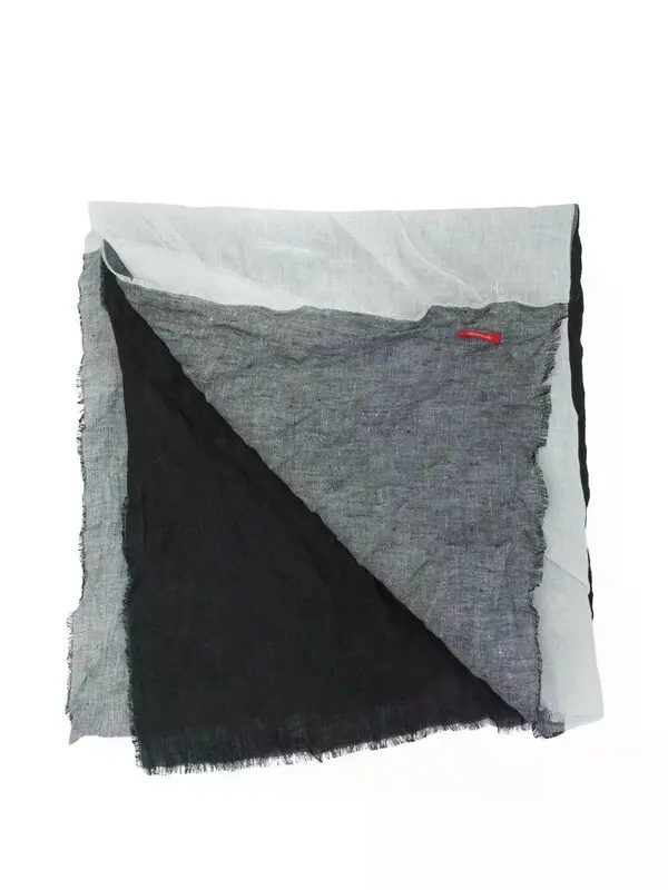Apuntob Frayed-edge Scarf - Black