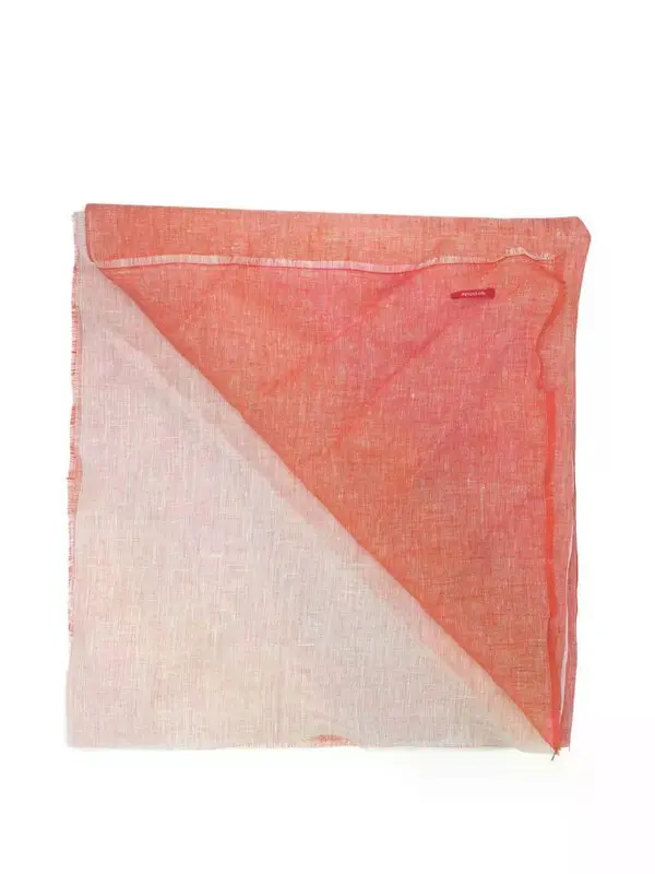 Apuntob Frayed-edge Scarf - Orange