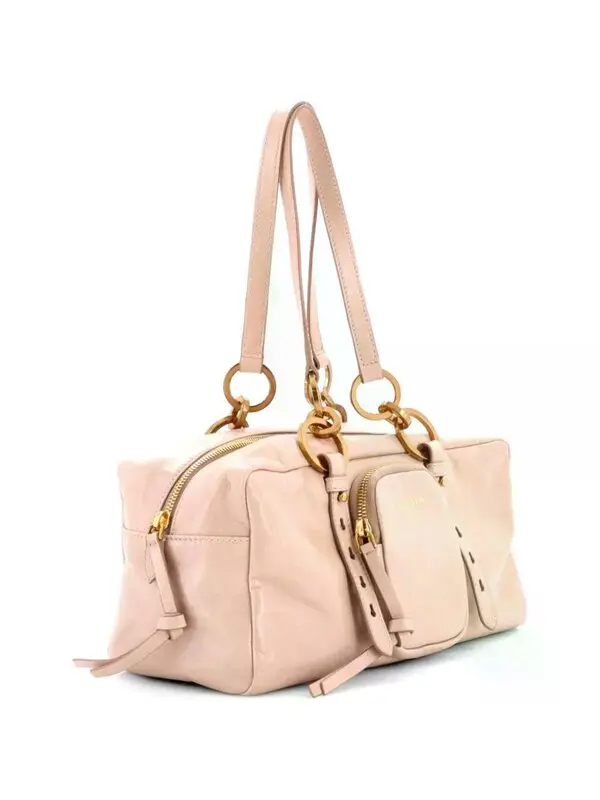 Prada Dangle Top Handle Medium Satchel - Pink