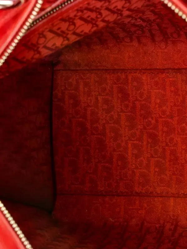 Dior Lady Large Tote Bag Cannage Quilt Lambskin - Red