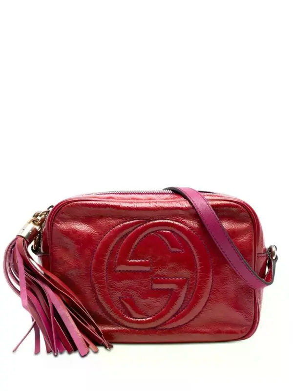 Gucci Patent Soho Disco Crossbody Bag - Pink