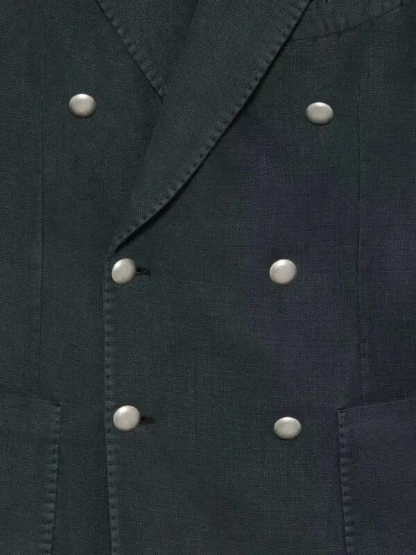 L.B.M. 1911 Double-breasted Peaked-lapels Blazer - Grey