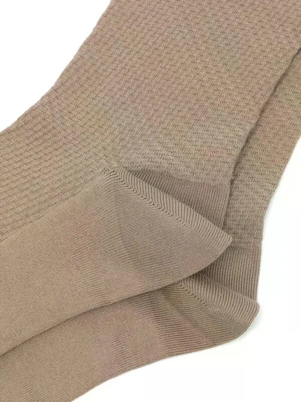 Zegna Textured Knit Socks