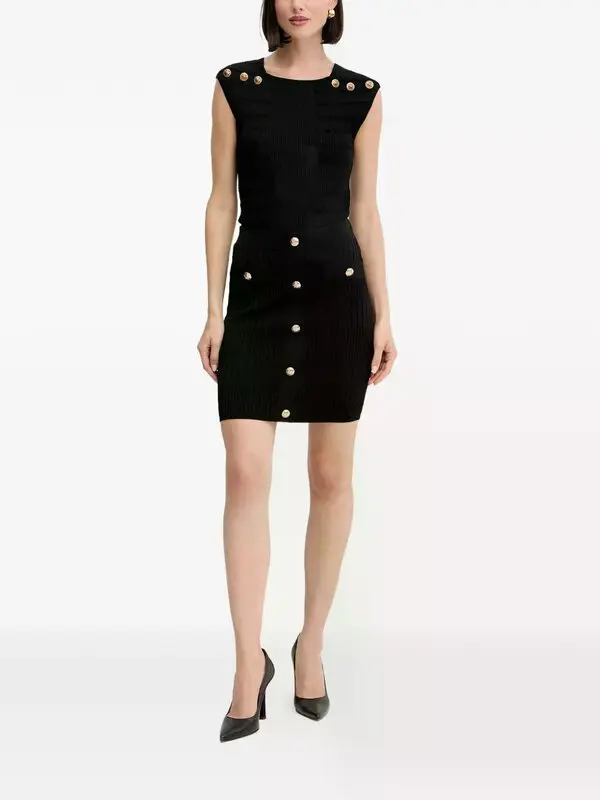 Guess Evangeline Button Ribbed Top