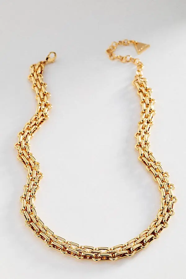 Anthropologie Statement Chain Necklace - Gold