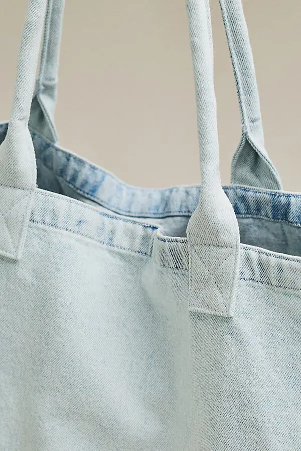 ANINE BING Leo Denim Tote Bag - Washed Blue
